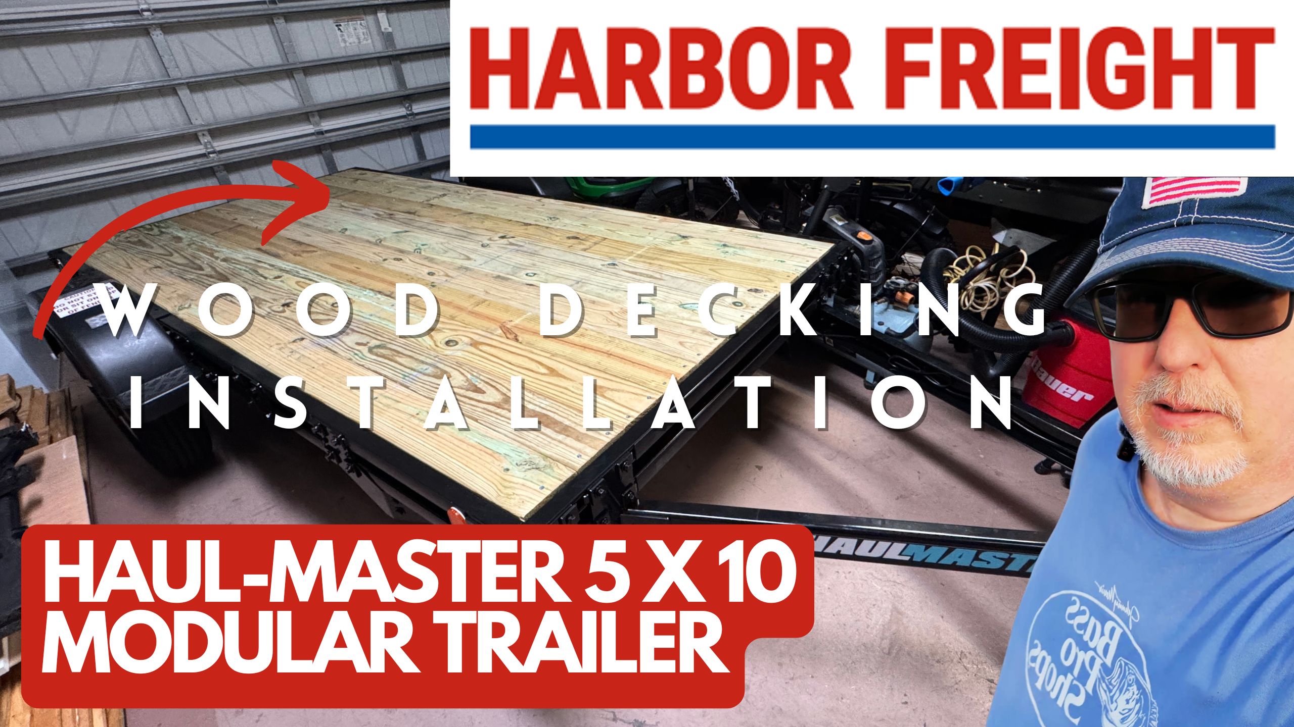 Harbor Freight Haulmaster 5x10 Modular Trailer Decking Install | Wood ...